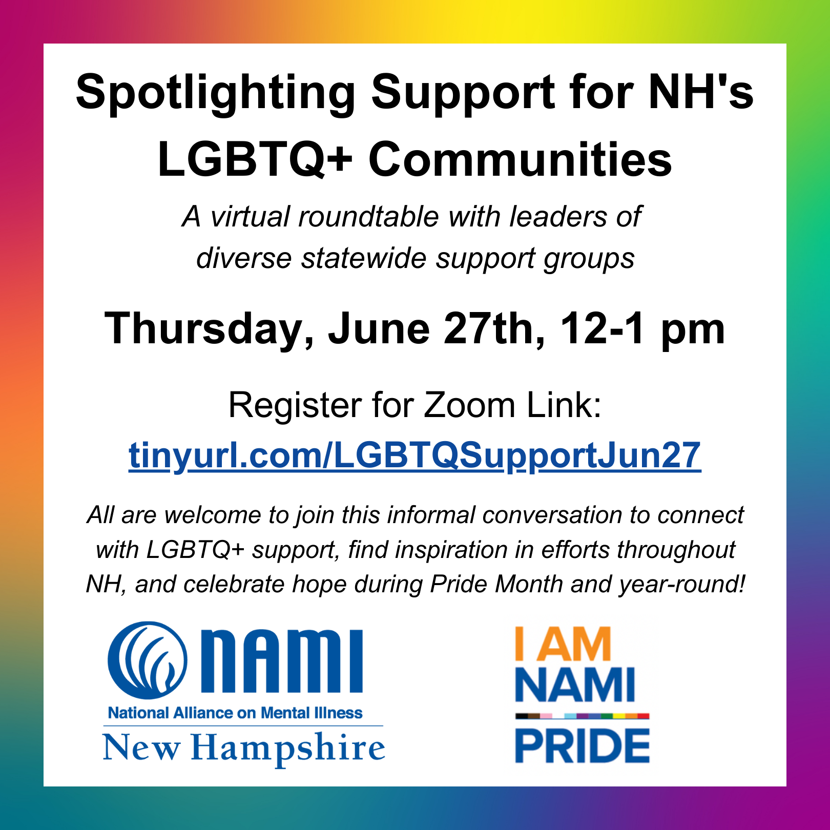 Spotlighting Support for NH's LGBTQ+ Communities - NAMI New Hampshire